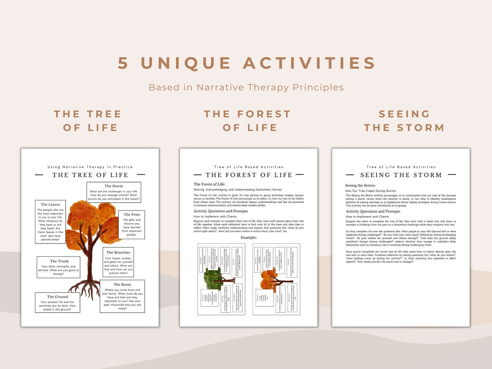 The Tree of Life and Rings of Growth Narrative Therapy - Etsy Canada