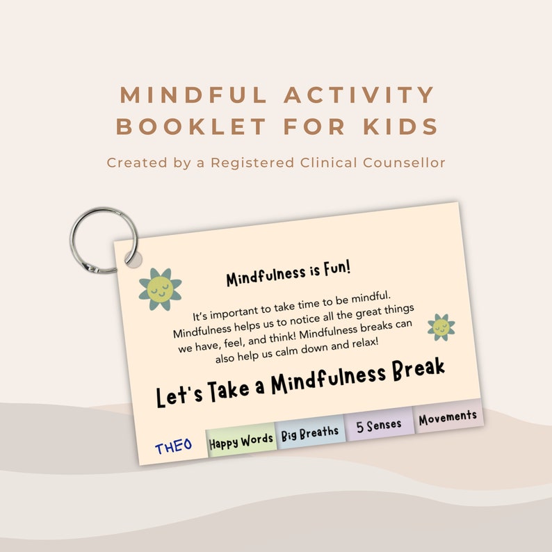 Mindfulness Skills for Kids Booklet | Calm Down Corner Activity Book ...