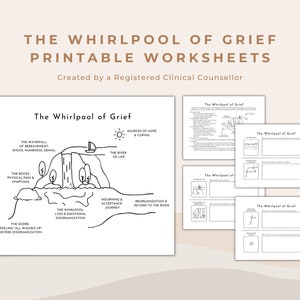 The Whirlpool of Grief Printable Digital Worksheets for Grief ...
