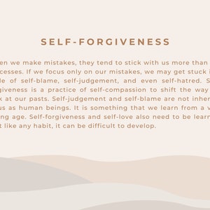 Self-forgiveness Worksheets: Mental Health & Therapy Tool (PDF) - Etsy