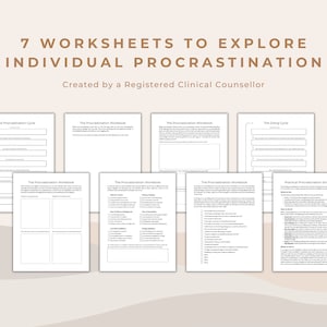 Procrastination Workbook: Psychoeducation & Habit Tracking (PDF ...
