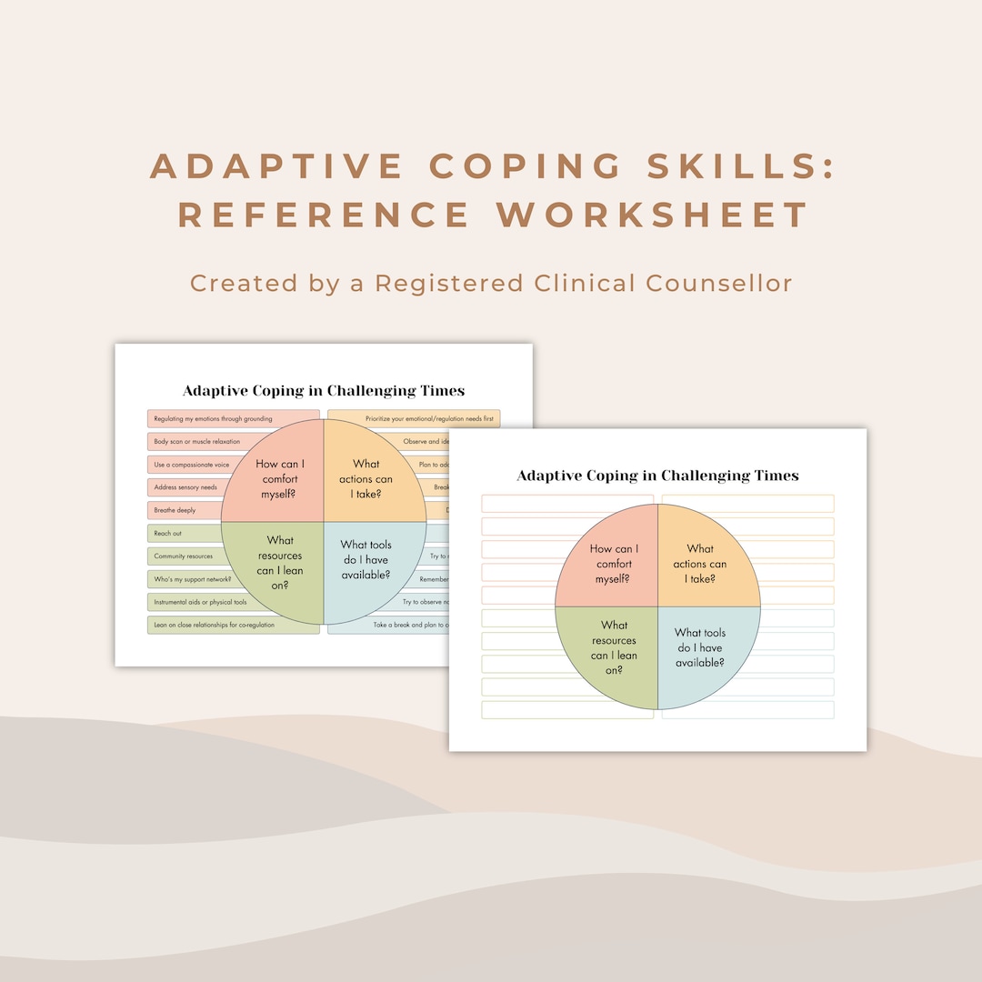 Adaptive Coping Skills Reference Guide and Worksheet: Too for ...