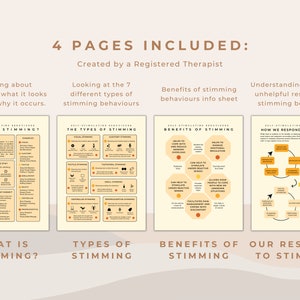 Stimming Behavior Worksheet Bundle: Autism & ADHD Education (PDF) - Etsy