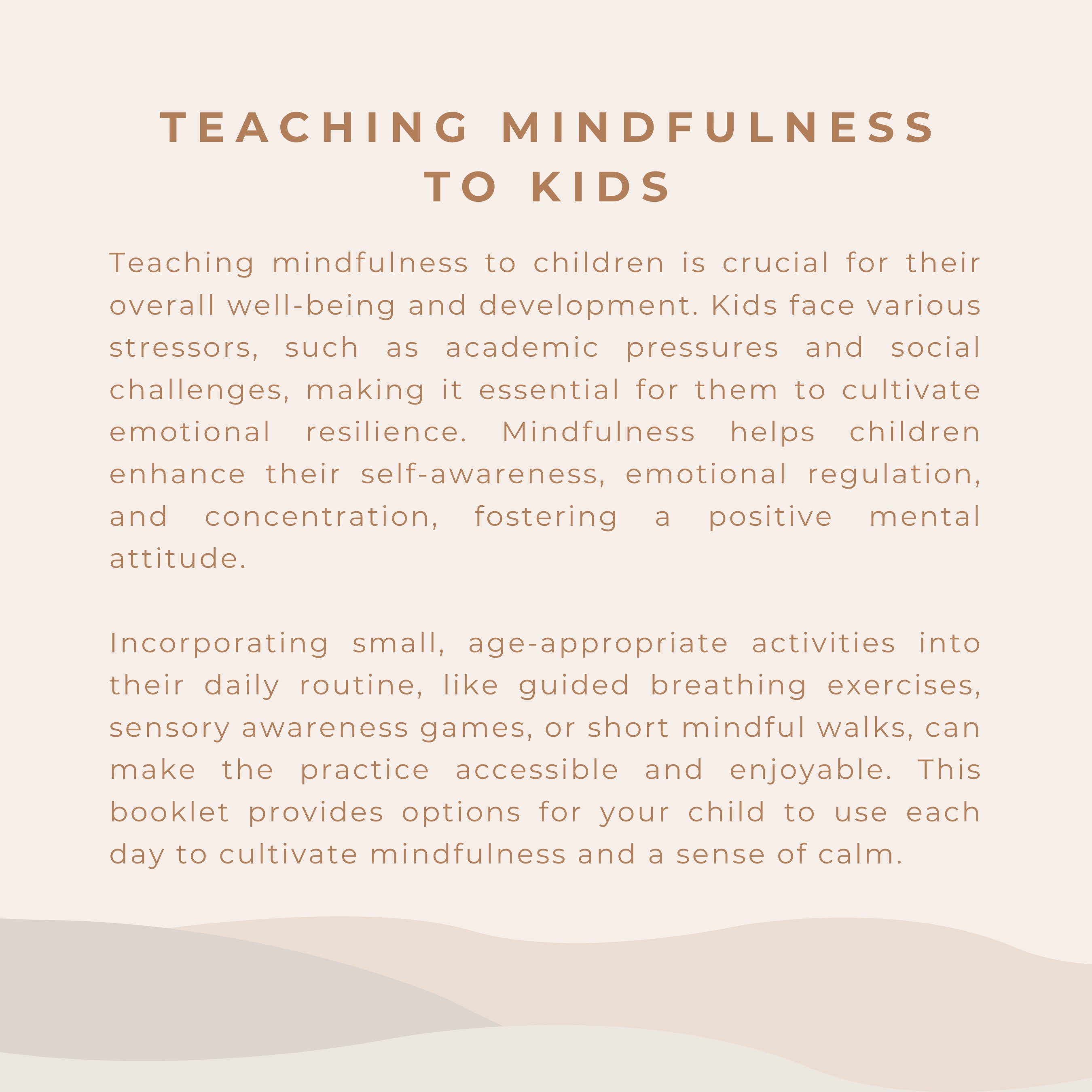 Mindfulness Skills for Kids Booklet Calm Down Corner Activity Book for ...