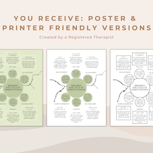 The Cycle of Perfectionism Psychoeducation and Mental Health Tool and ...