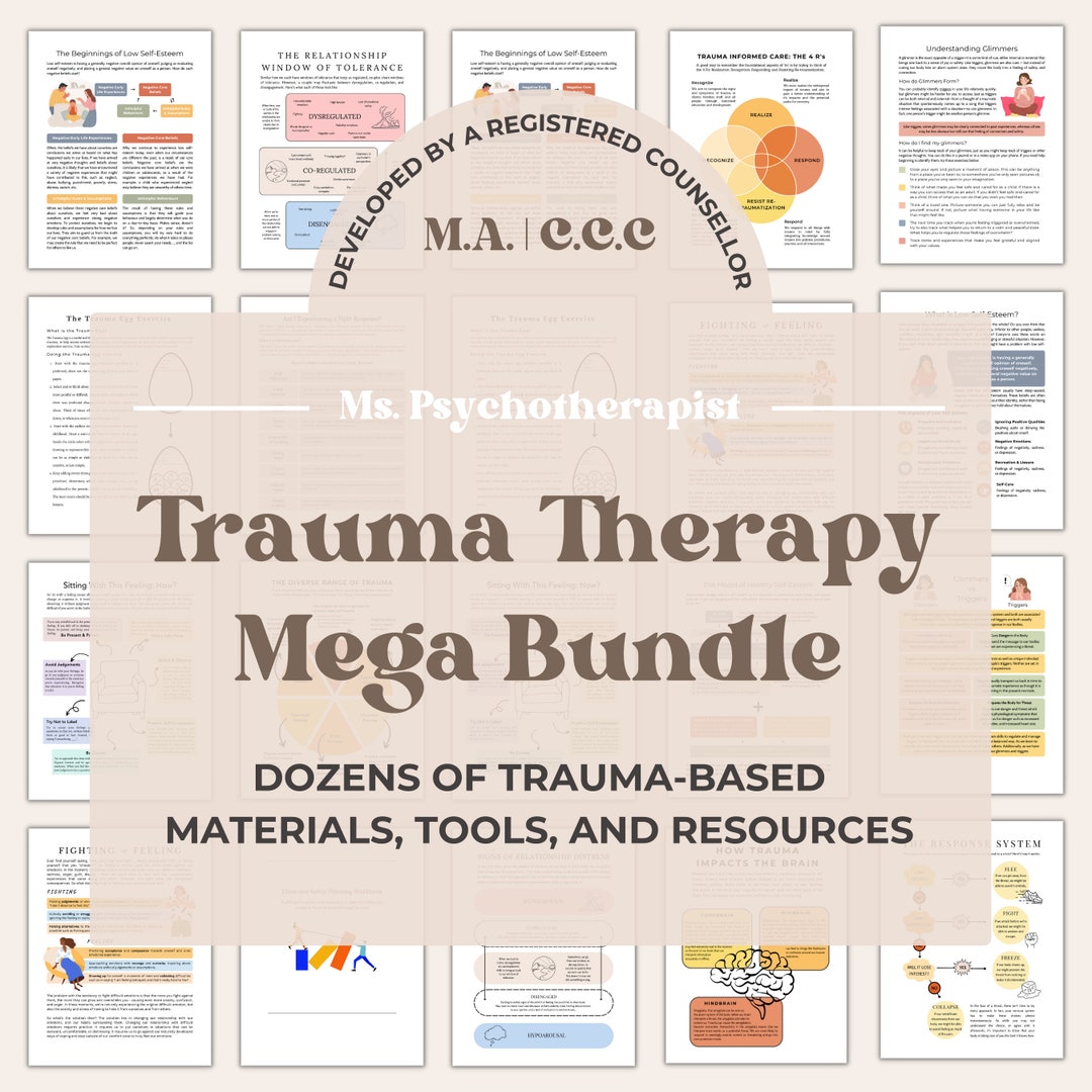 Trauma Therapy Mega Bundle: Psychoeducation & Exercises (PDF) - Etsy