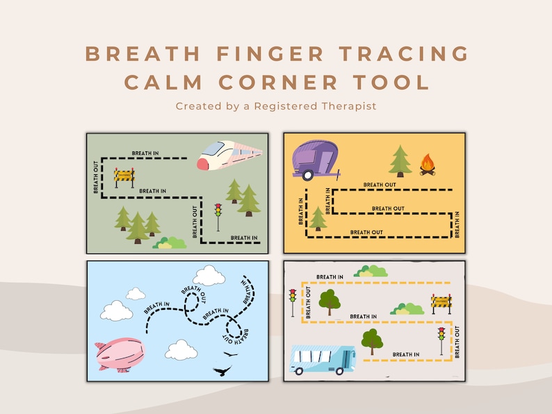 Guided Breathing Tracing Emotional Regulation Activity for - Etsy