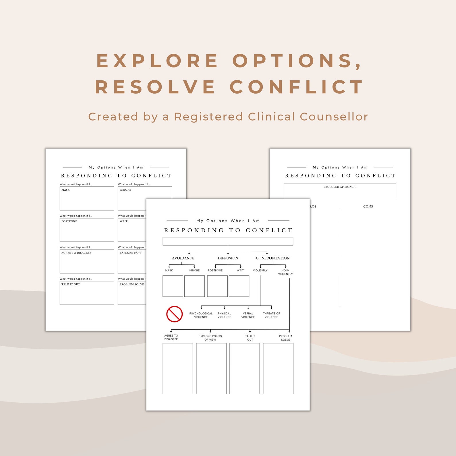 Responding to Conflict Decision Tree | Social Skills, Emotional ...