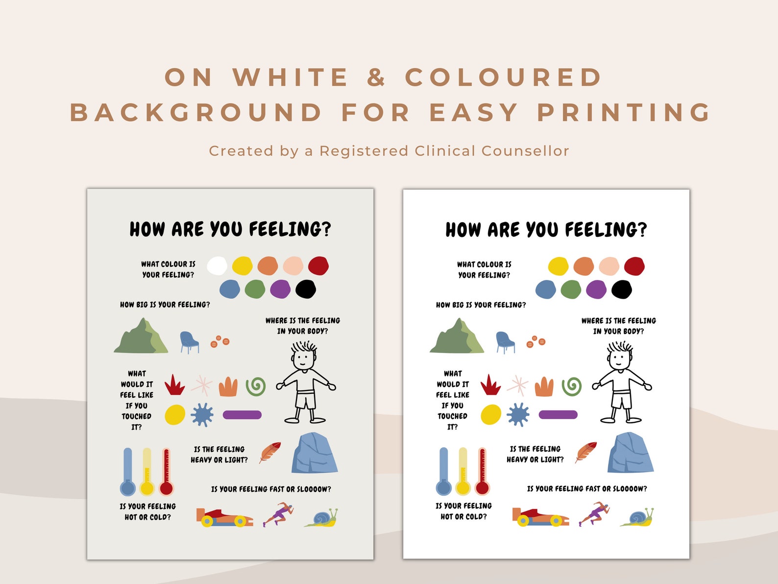 Emotions in the Body Poster and Printable Cards | Helping Students to ...