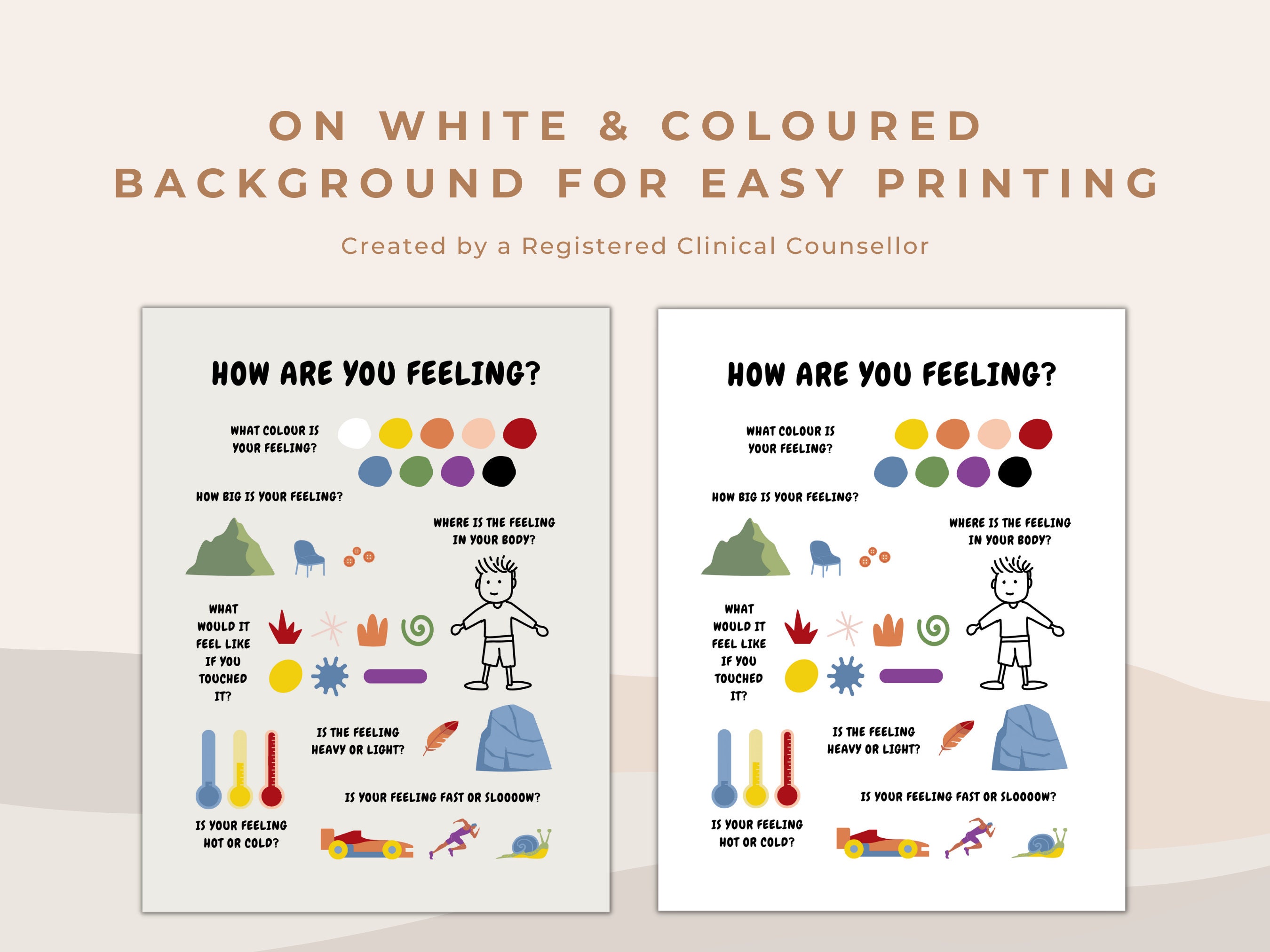 Emotions in the Body Poster and Printable Cards | Helping Students to ...