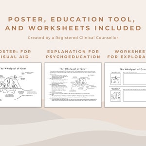 The Whirlpool of Grief Printable Digital Worksheets for Grief ...