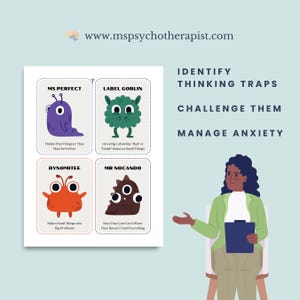 Thought Monster Cards: Kids' Thinking Traps, Communication Tool (PDF ...