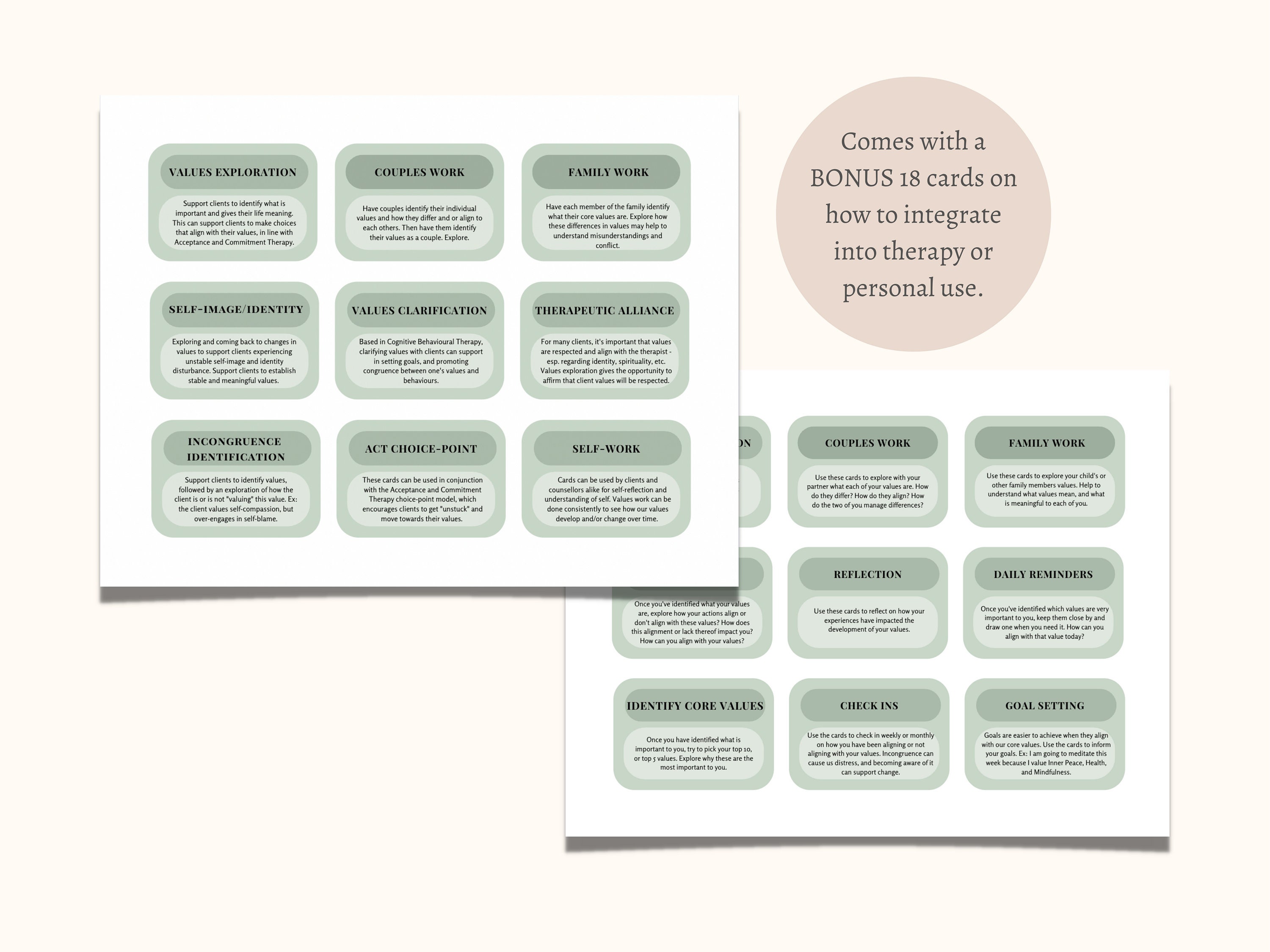 ACT Bundle Pack of Posters Visual Aids and Worksheets - Etsy Canada