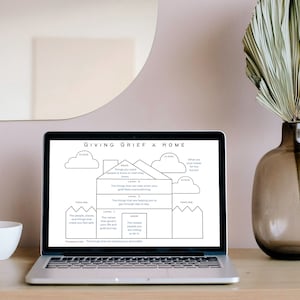 Grief House Worksheet: Therapeutic Activity for Grief Counseling (PDF ...