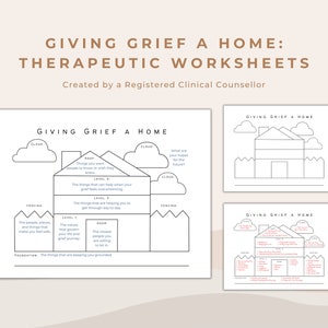Grief Resource Bundle Pack of Grief Counselling Worksheets, Tools ...