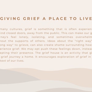 Grief House Worksheet: Therapeutic Activity for Grief Counseling (PDF ...