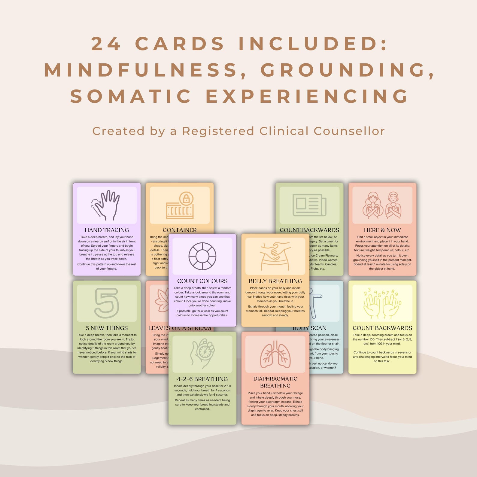 Mindfulness & Somatic Exercise Cards: Emotional Regulation (PDF) - Etsy