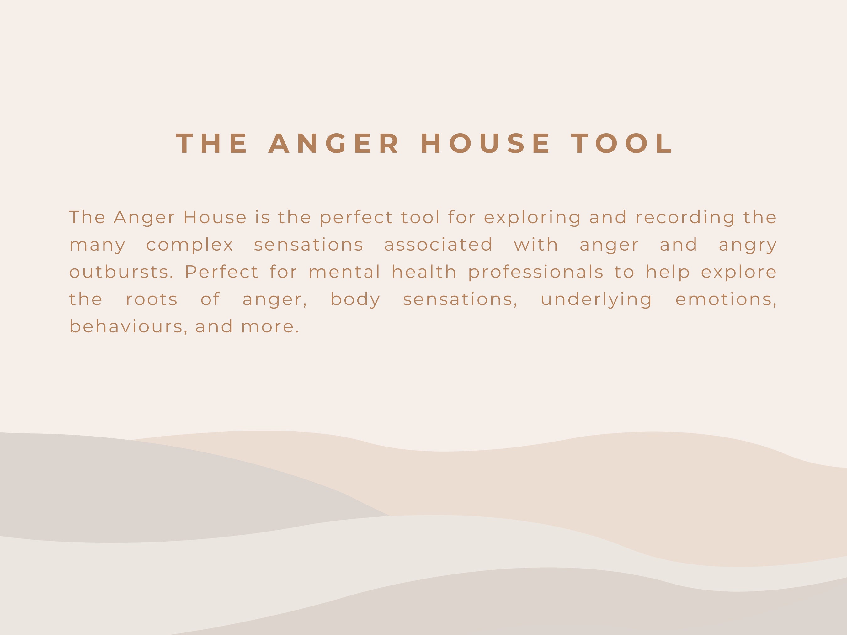 The Anger House Anger Management Tool for Teen Therapy - Etsy
