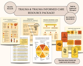 Trauma and Trauma Informed Care Educational Bundle - Etsy Canada