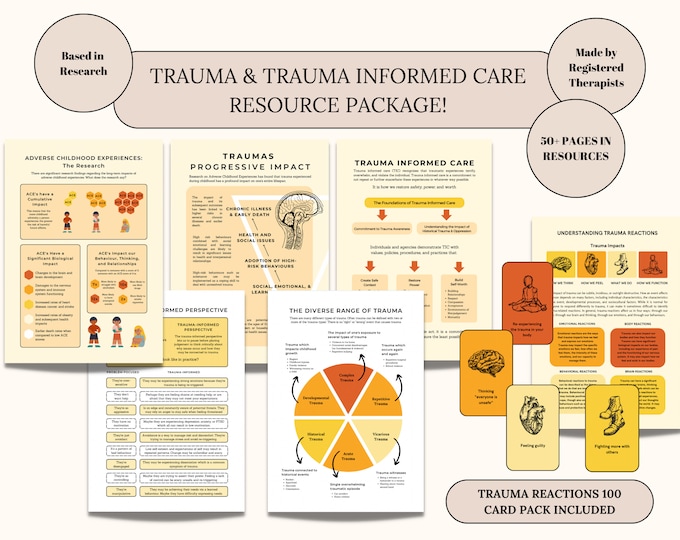 Trauma and Trauma Informed Care Educational Bundle - Etsy Canada