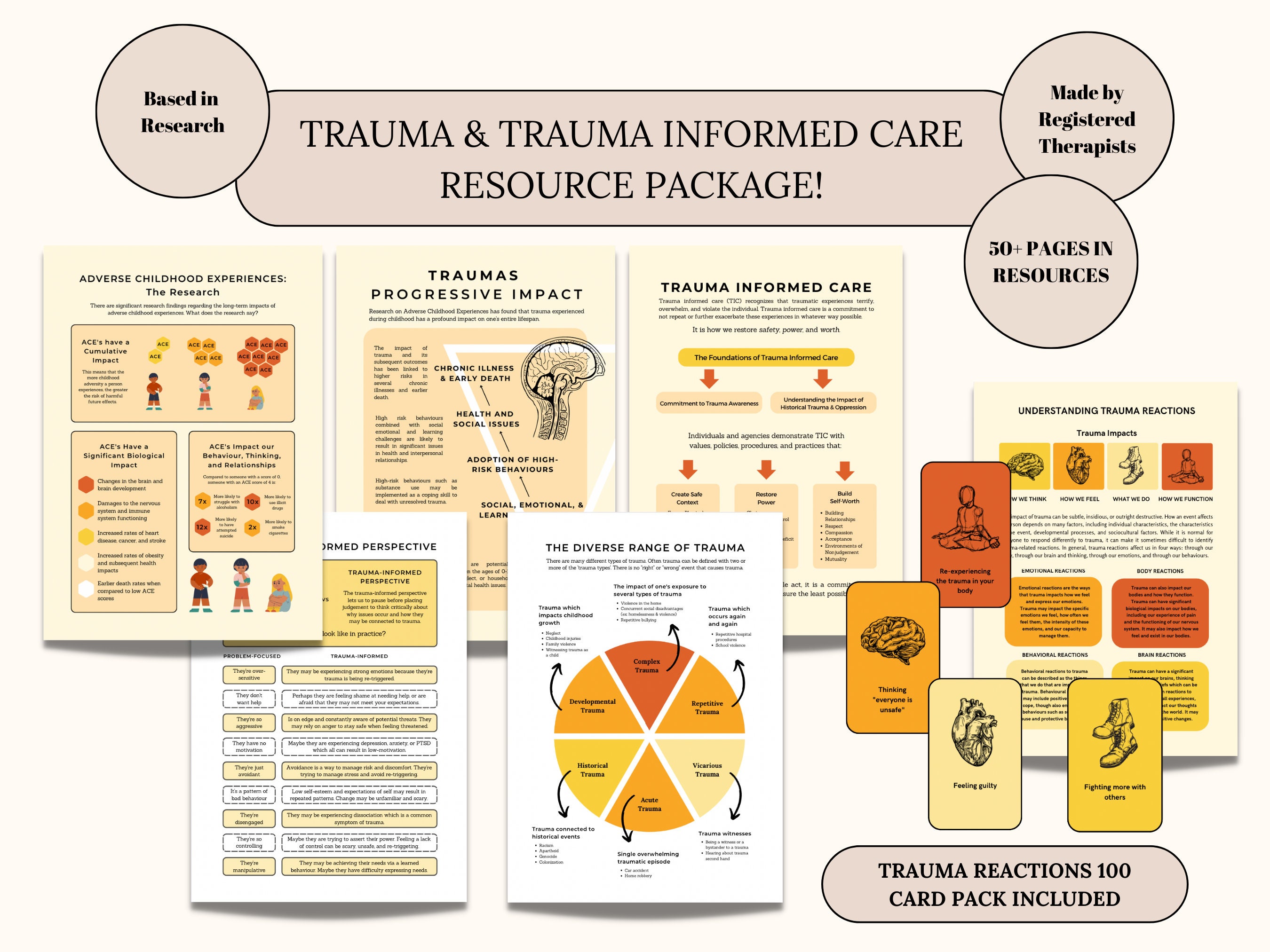 Trauma and Trauma Informed Care Educational Bundle - Etsy Canada