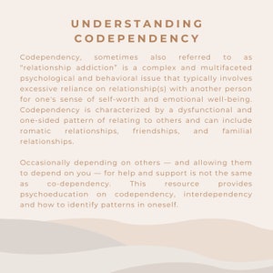 Codependency Psychoeducation Bundle | Resources for Understanding ...