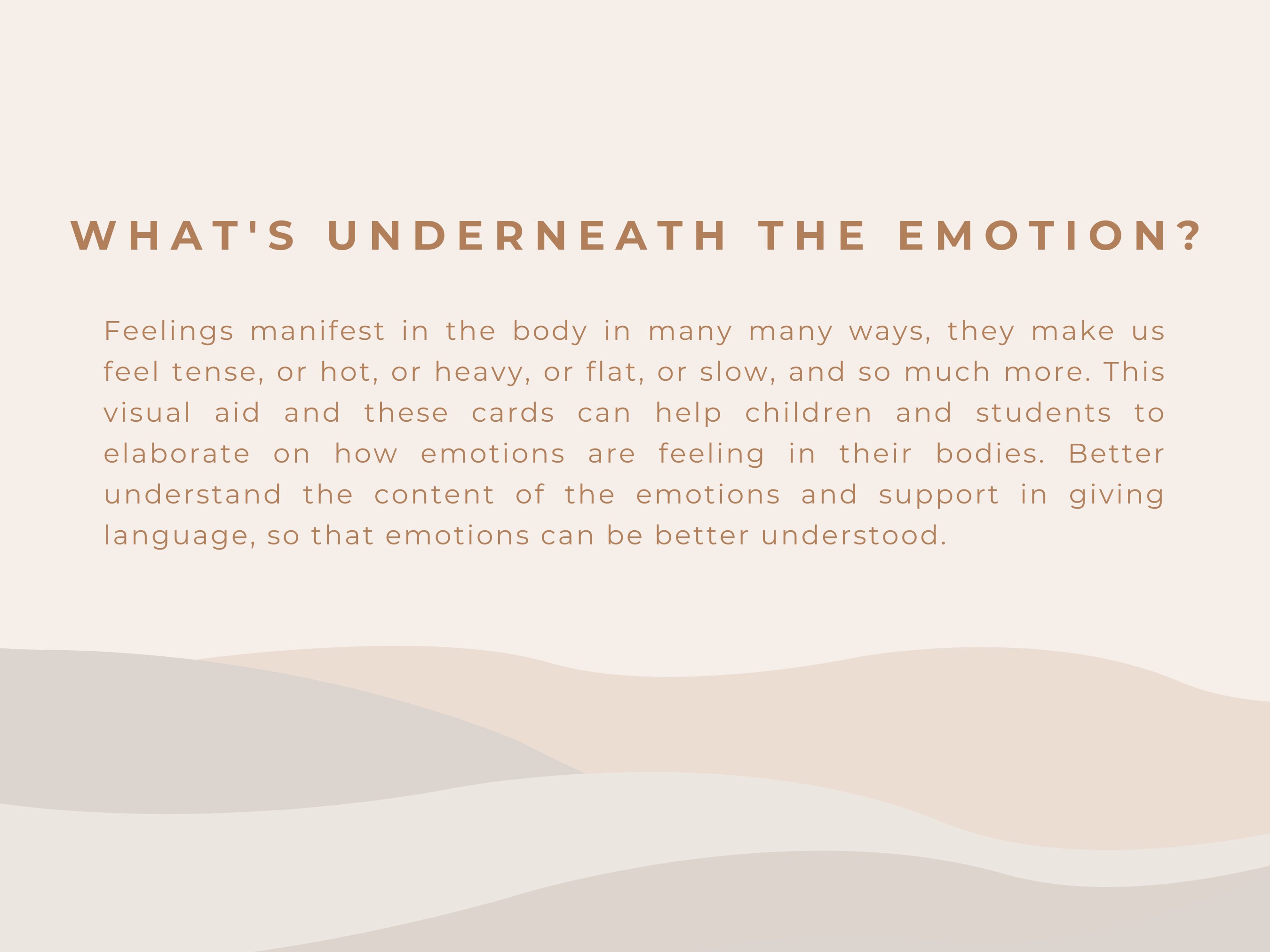 Emotions in the Body Poster and Printable Cards | Helping Students to ...