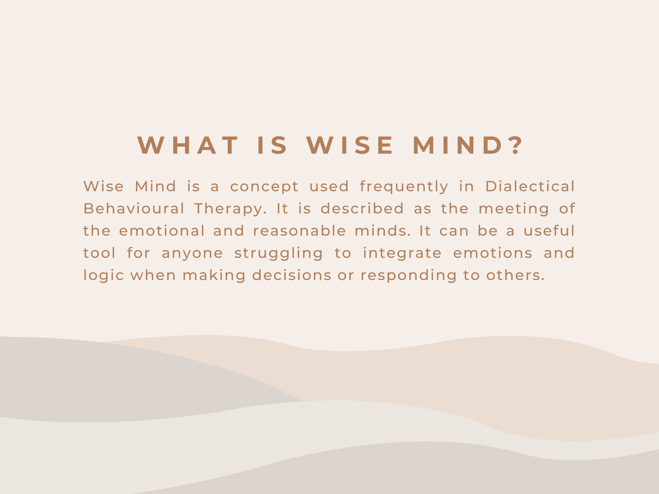 The Wise Mind Dialectical Behavioral Therapy Bundle Education - Etsy ...