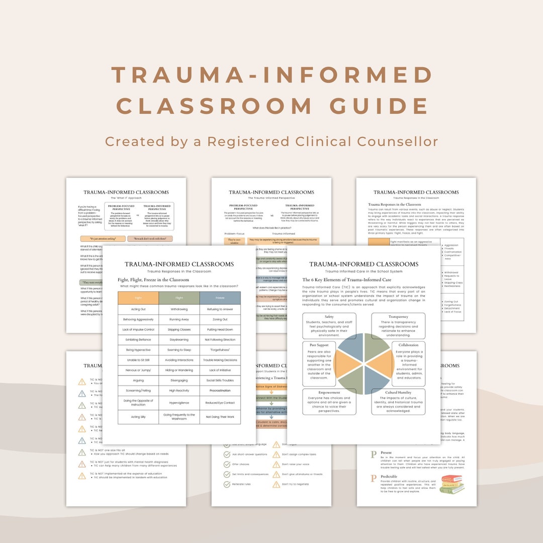 Trauma-informed Classrooms Tool for Supporting Trauma Informed Teachers ...