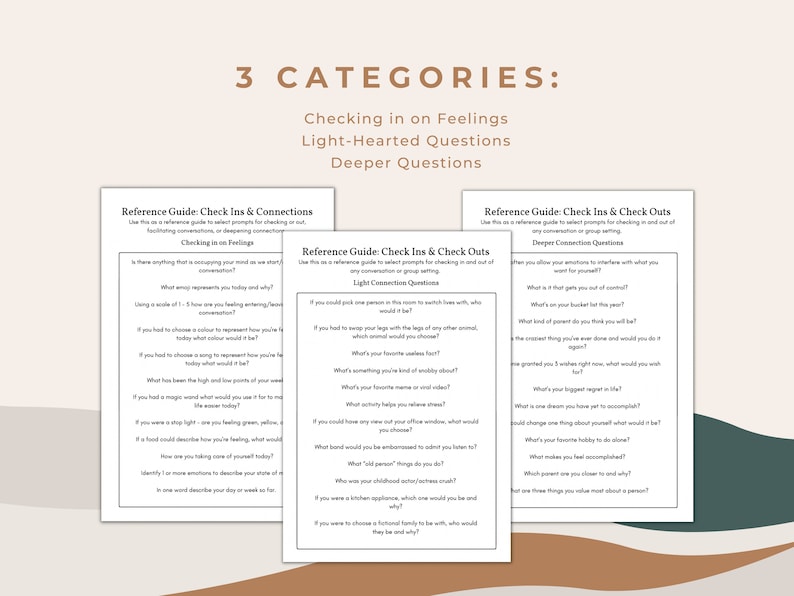 Check Ins and Icebreaker Questions for Groups | Teen Counselling ...