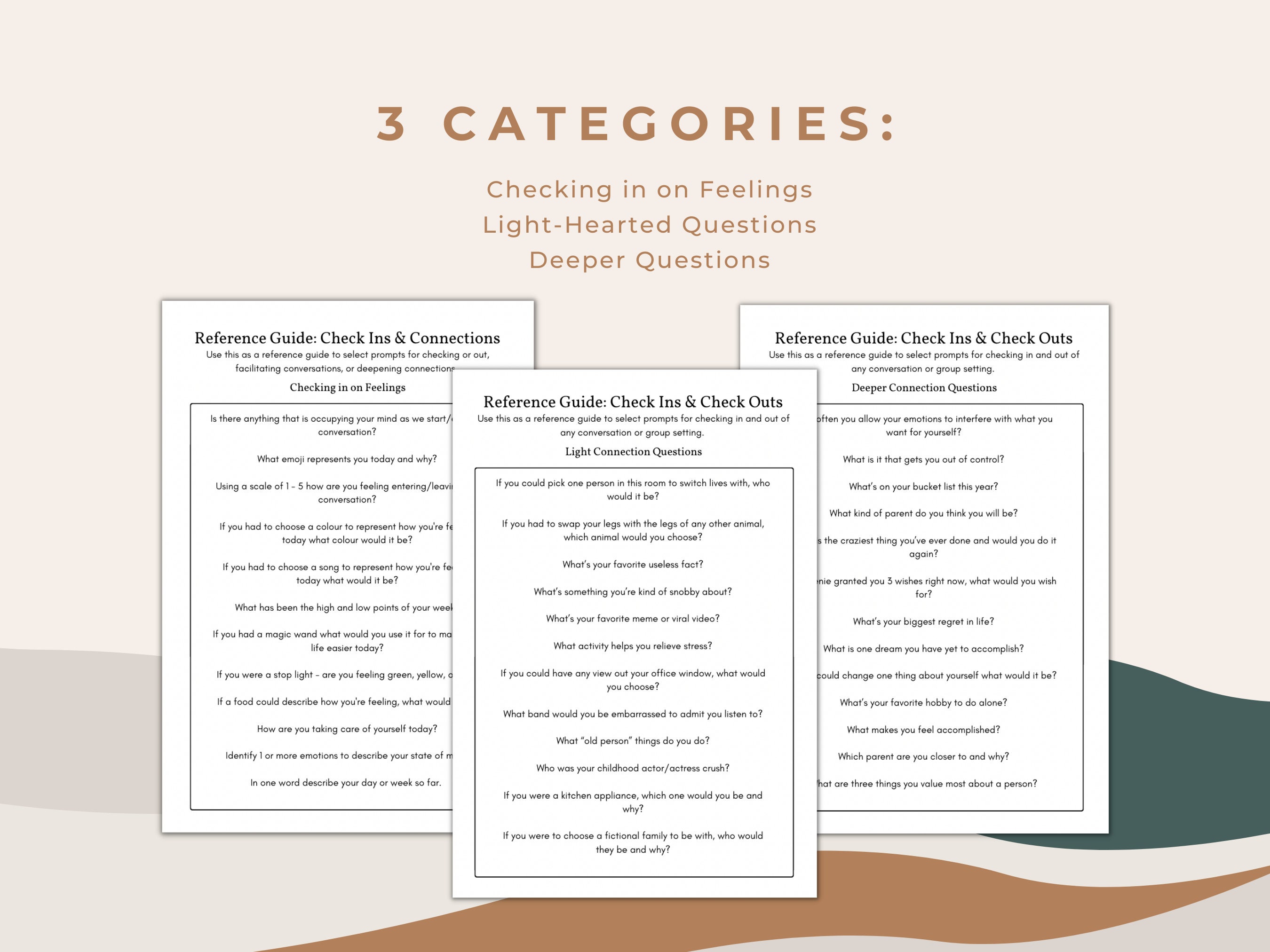 Check Ins and Icebreaker Questions for Groups | Teen Counselling ...