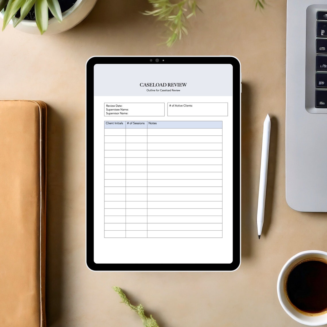 Clinical Supervision Template Bundle: Supervision Plan, Notes, Forms ...