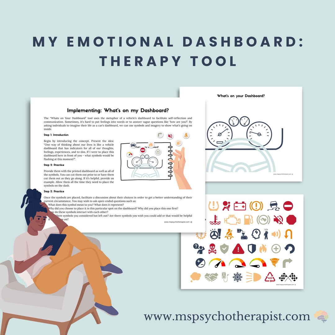 Emotional Dashboard: Therapy Check-in Tool for Teens (printable PDF - Etsy