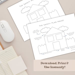 The Safe House: Safety Plan Worksheet for Therapists (PDF) - Etsy