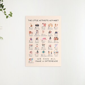 Activist Alphabet Poster: Social Justice Abcs for Kids (digital ...