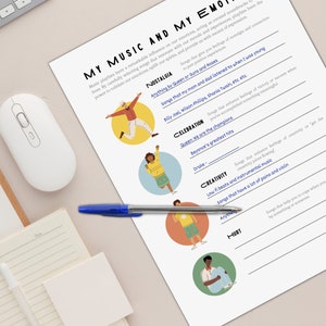 Music Therapy Playlist Activity: Coping With Emotions (PDF) - Etsy