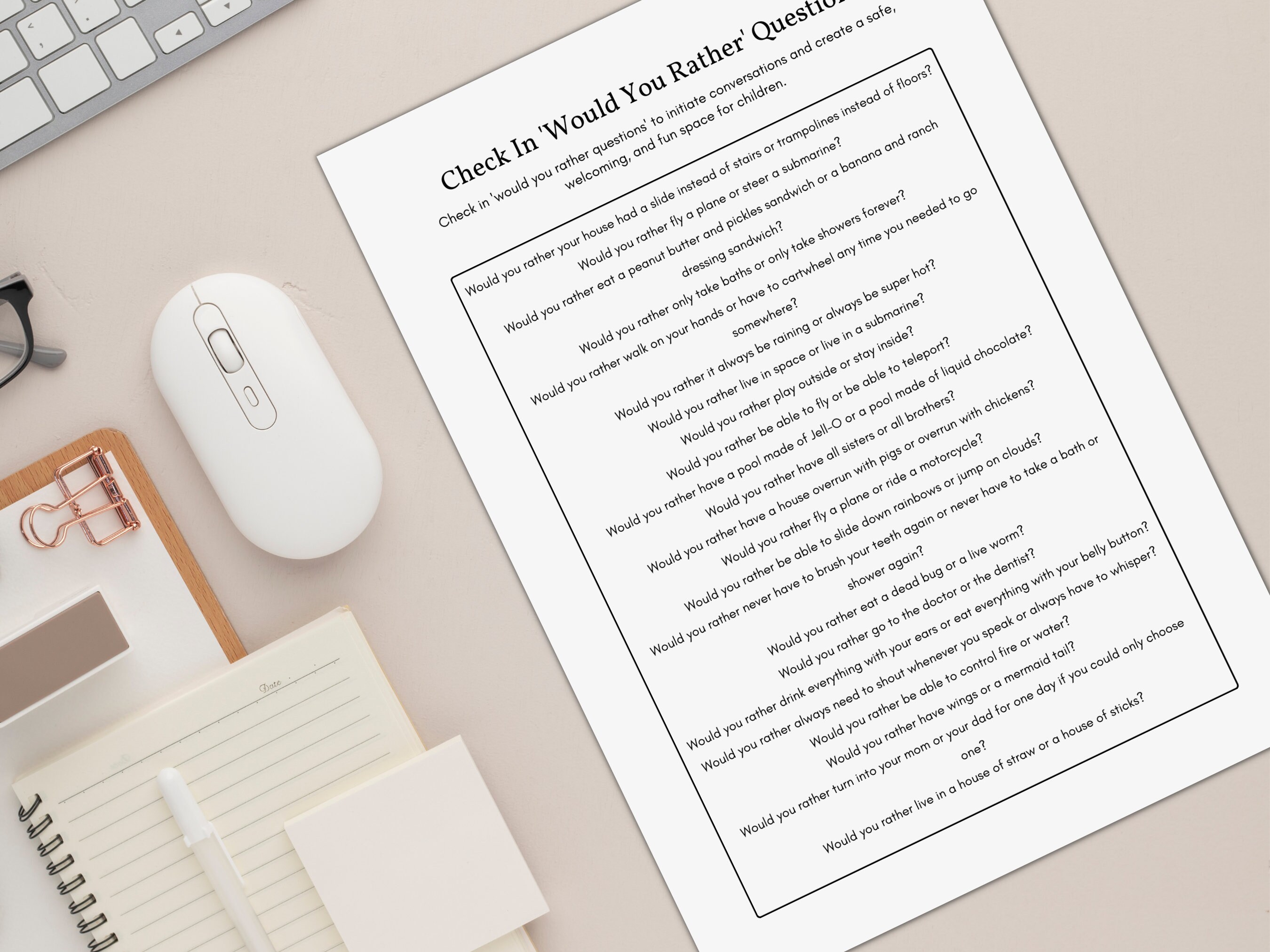 Would You Rather Questions for Children: Fun Conversation Starters (PDF ...