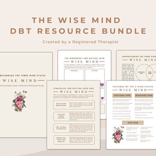 The Wise Mind Dialectical Behavioral Therapy Bundle Education - Etsy