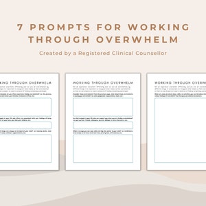 Overwhelm Vs Underwhelm Worksheets and Psychoeducation Tool for ...