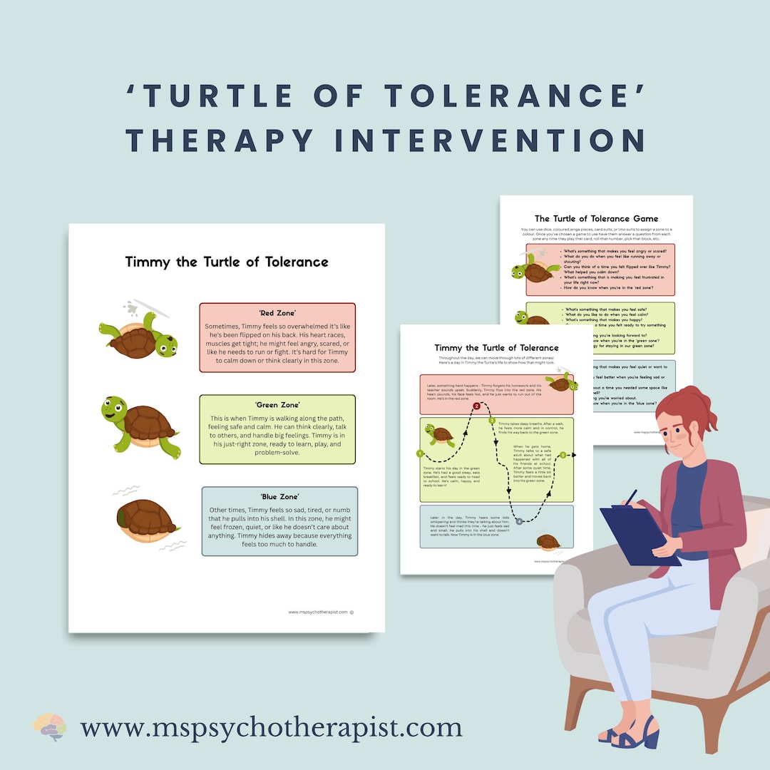 Timmy the Turtle Window of Tolerance Story: Emotional Regulation ...