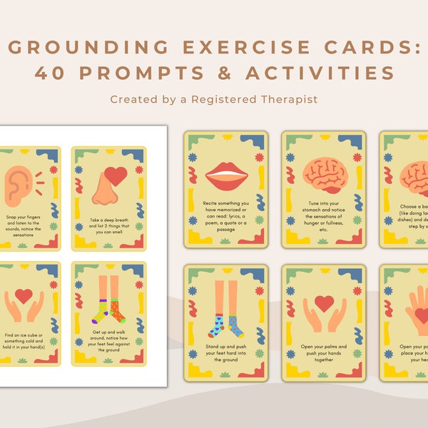 Grounding Exercise Cards - Etsy