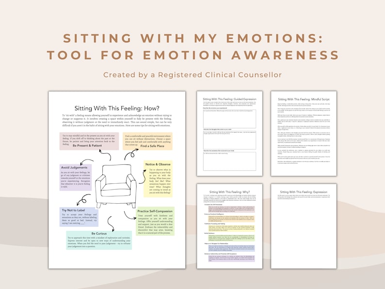 Mindfulness Worksheet: Emotional Intelligence & Self-awareness (PDF ...