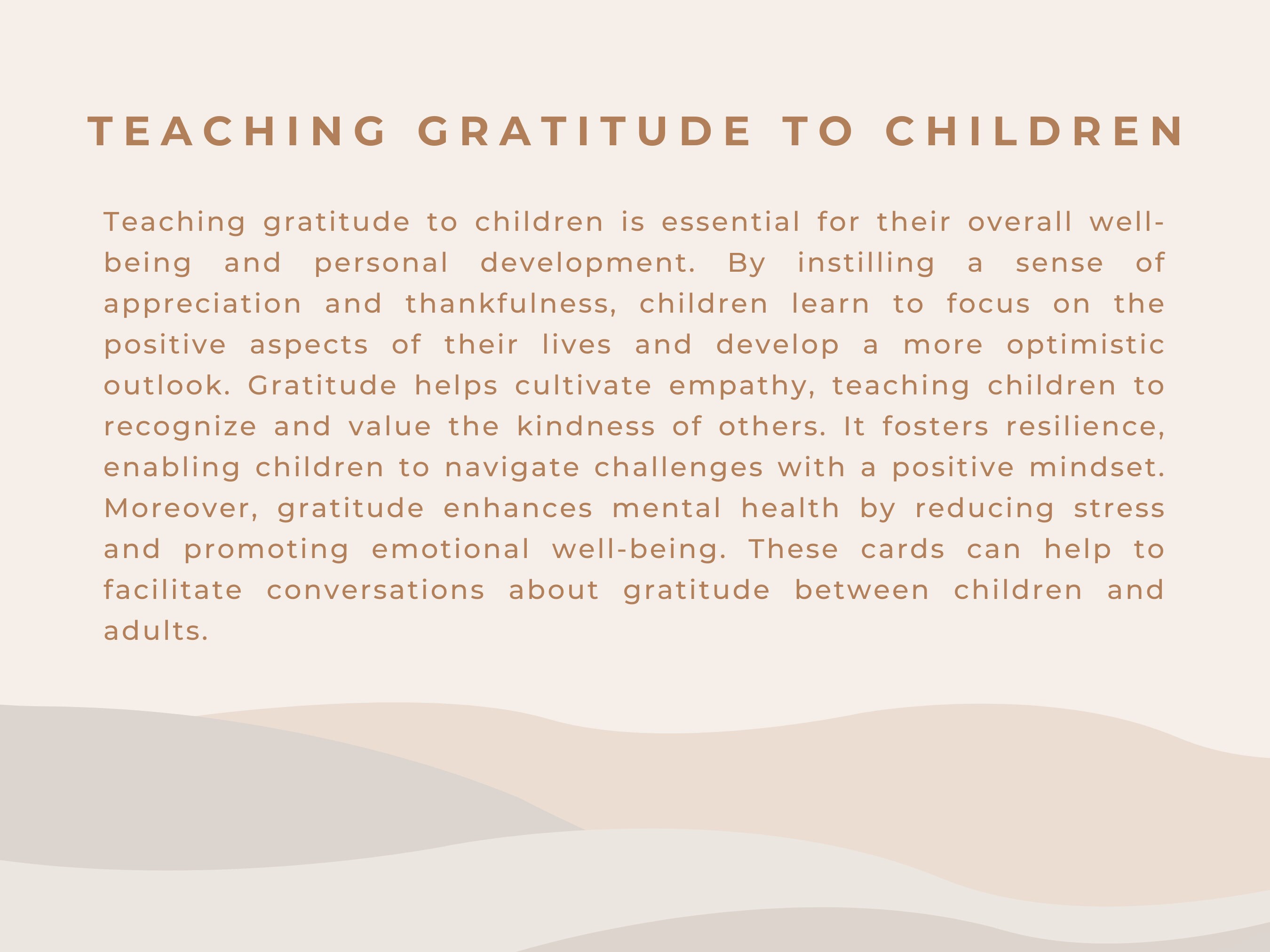 Gratitude Cards for Children: Teaching Kids Grateful Reflection to ...