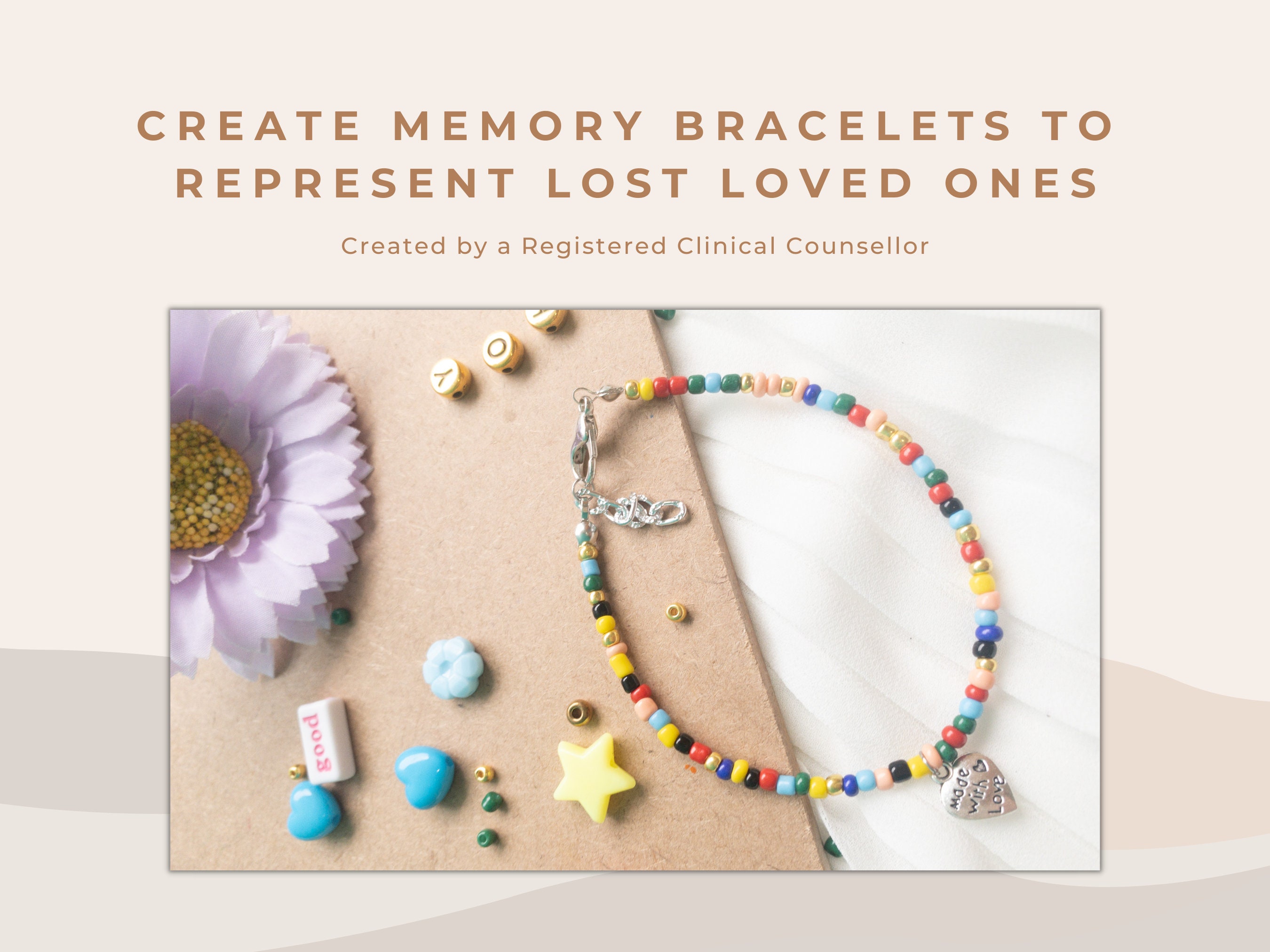 Memory Bracelet Art Therapy Prompt for Grieving Loved Ones | Grief ...
