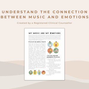 Music Therapy Playlist Activity: Coping With Emotions (PDF) - Etsy