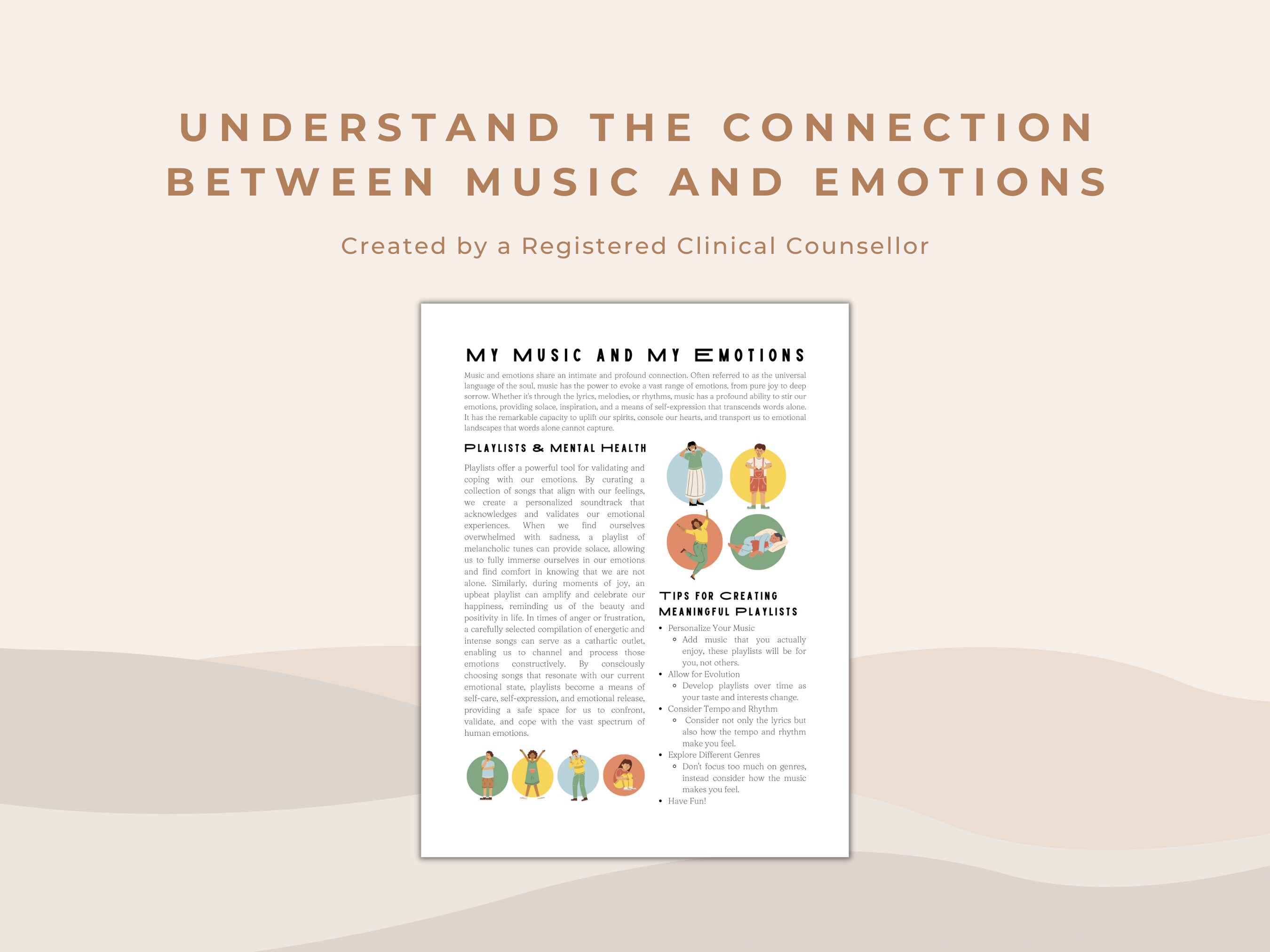 Music Therapy Playlist Activity: Coping With Emotions (PDF) - Etsy