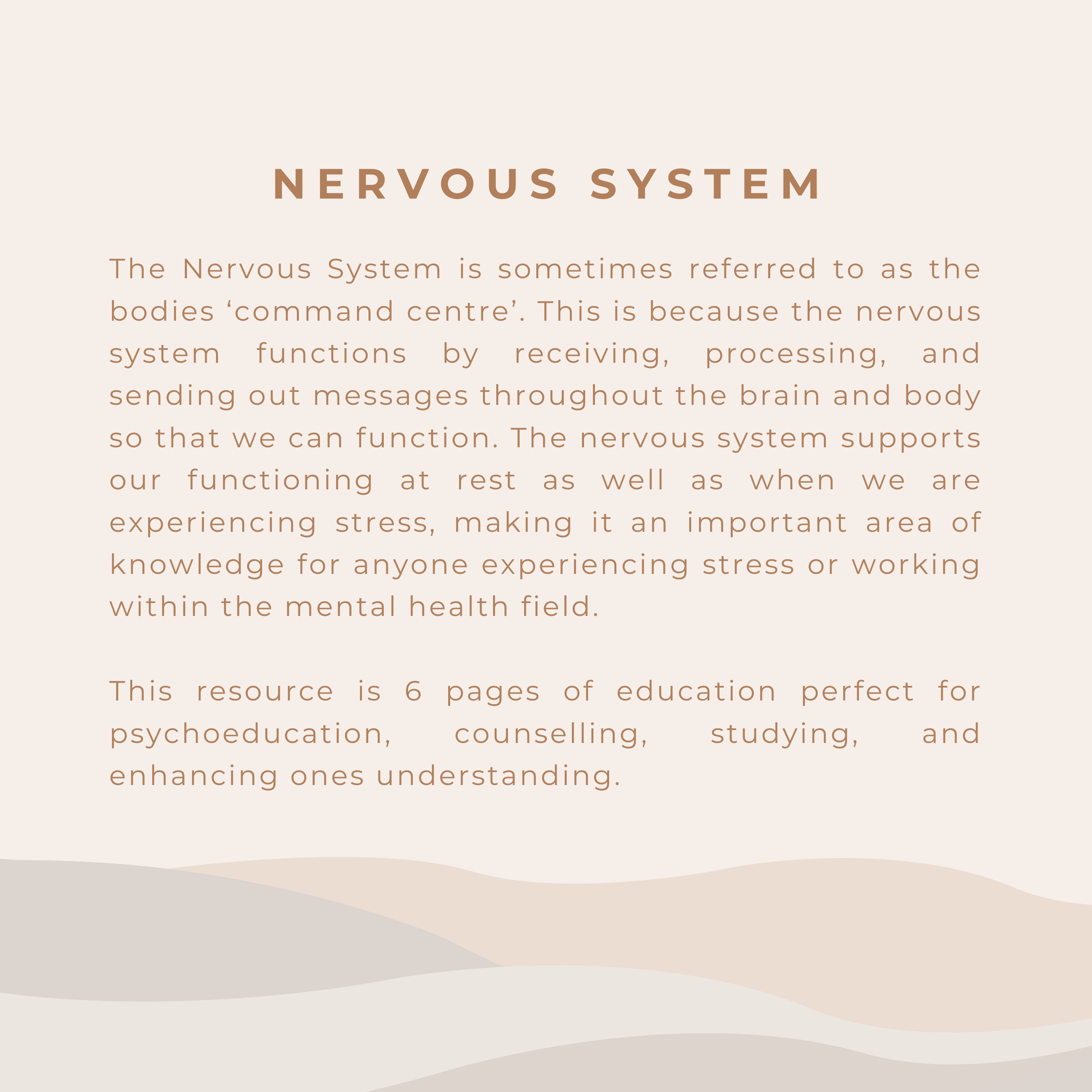 The Nervous System: Understanding the Bodies Physiological Functioning ...