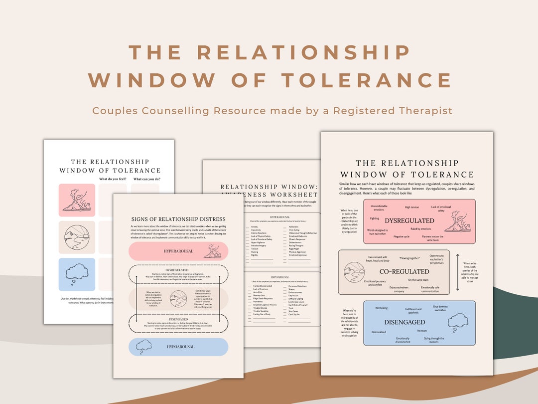 The Relationship Window of Tolerance Couples Therapy - Etsy