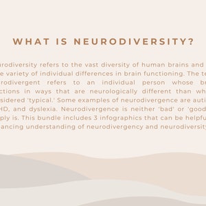 Neurodiversity and Neurodivergence: Infographic Psychoeducation Tool ...
