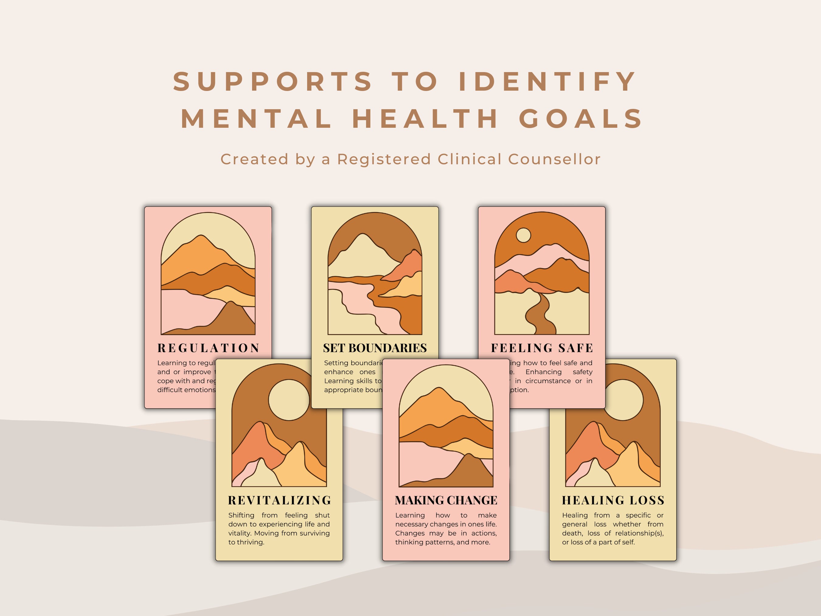 Trauma Therapy Goals Card Pack: Counselling Mental Health Resource (PDF ...